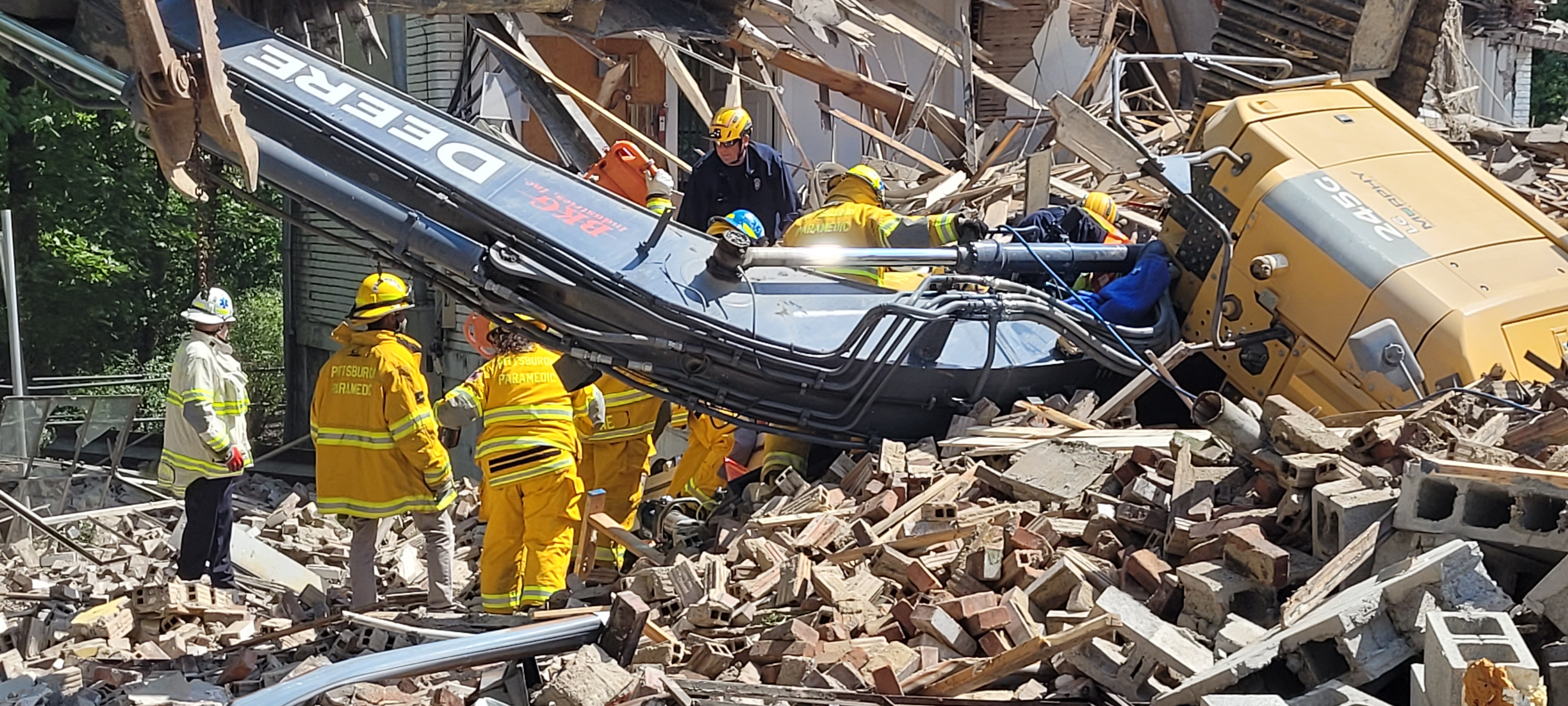 Construction Worker Rescued After Partial Building Collapse ...